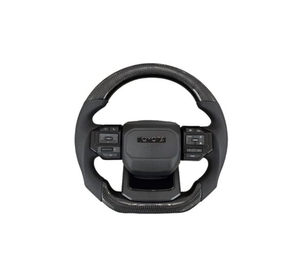 Toyota Land Cruiser Prado 250 Style Black Carbon Fibre Steering Wheel ...